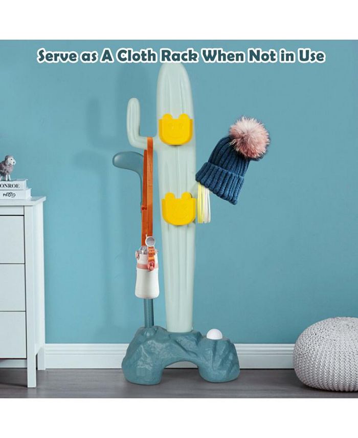 Slickblue Toddler 3-in-1 Cactus Toy Stand Sports Activity Center with ...