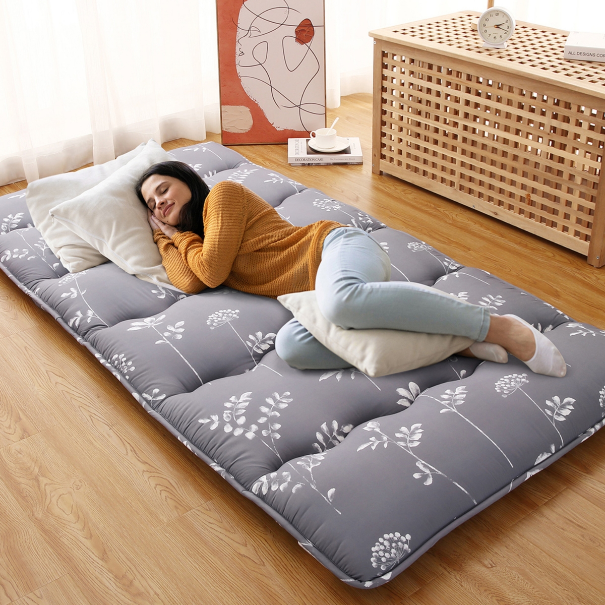 Click here for Caromio Futon Mattress Twin Size  Floral Print Flo... prices