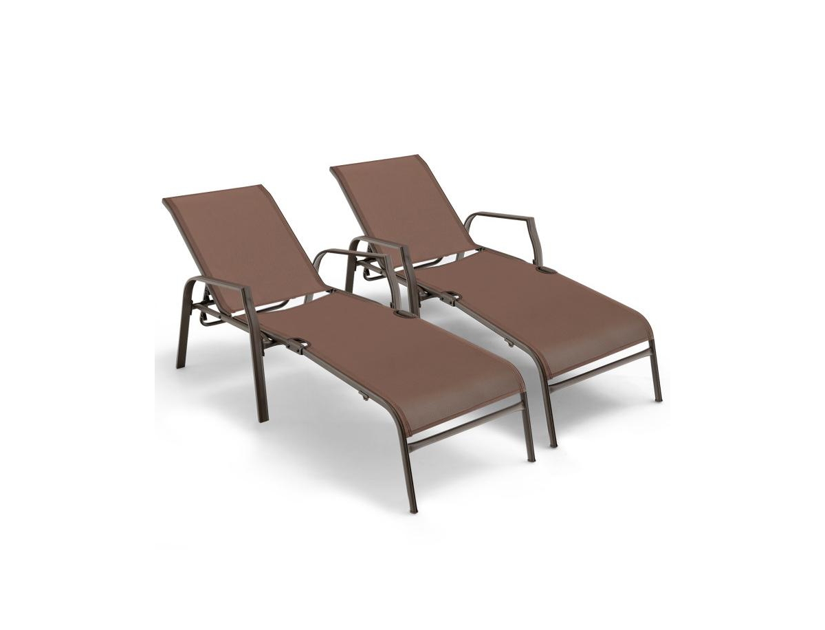 Click here for Slickblue 2 Pieces Patio Folding Chaise Lounge Cha... prices