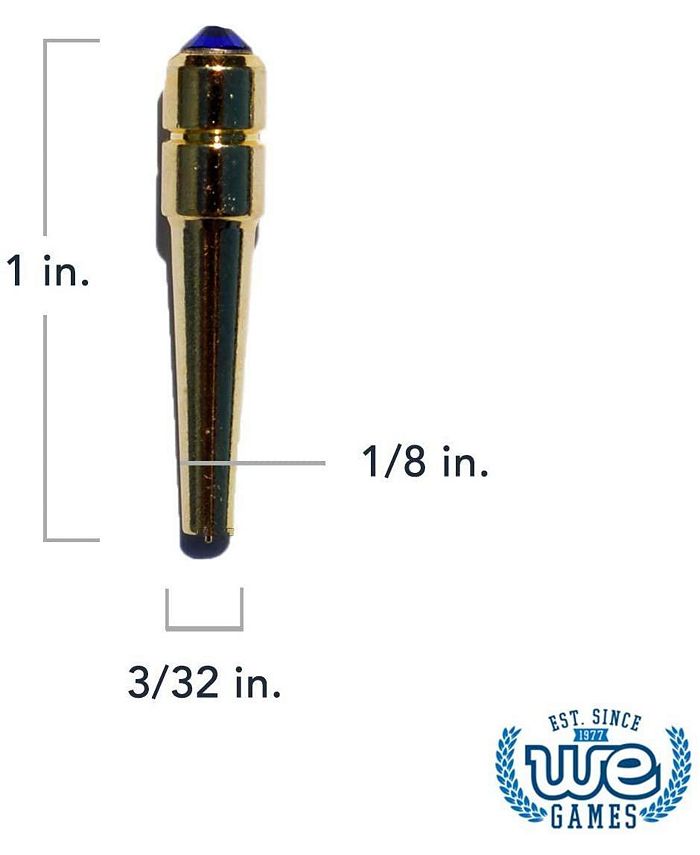 Bobby Fischer WE Games Chrome Cribbage Pegs with Swarovski Austrian ...