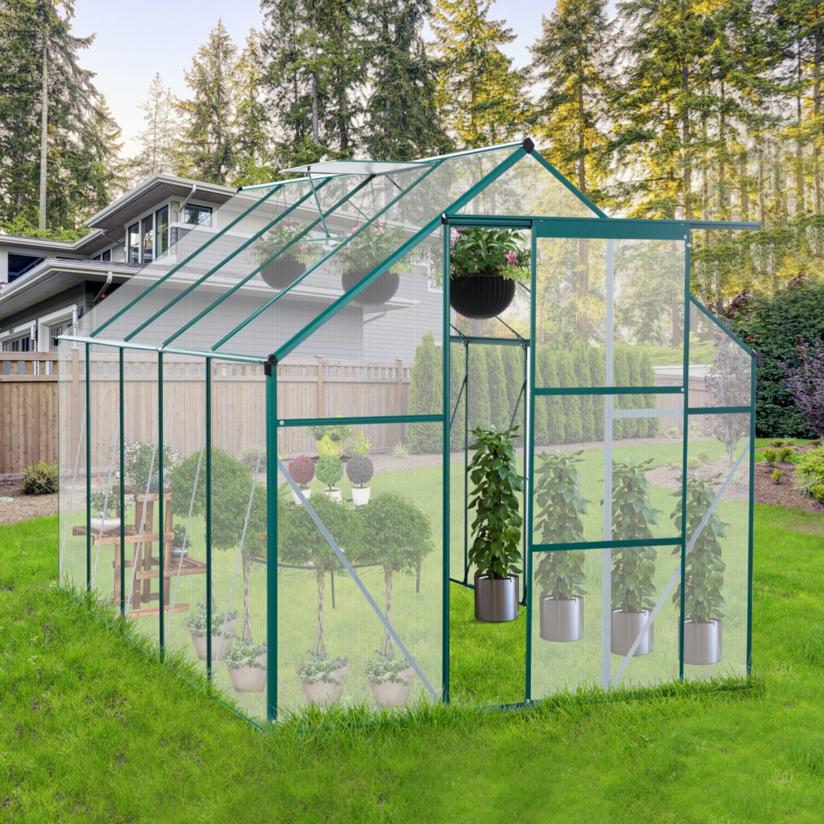 Click here for Streamdale Polycarbonate Greenhouse with Raised Ba... prices
