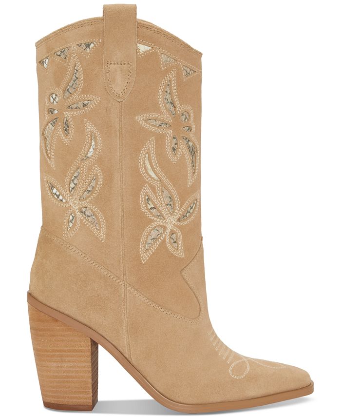 Vince Camuto Women's Alisah Mid-Calf Cowboy Boots - Macy's
