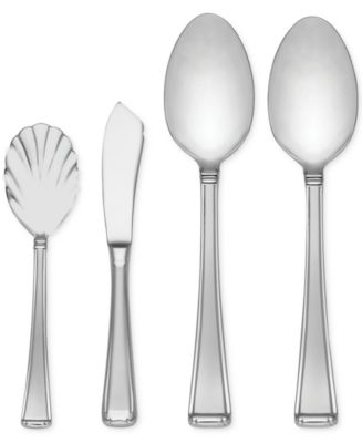 Gorham Column Frosted 4-Pc. Serving Set - Macy's