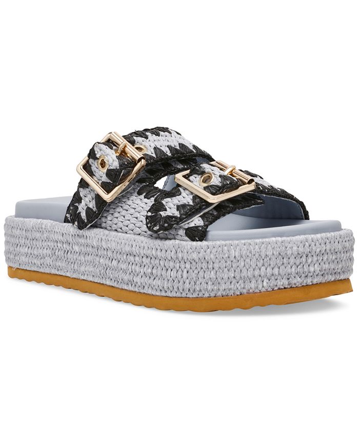 Steve Madden Women's Karrigan Platform Footbed Sandals - Macy's