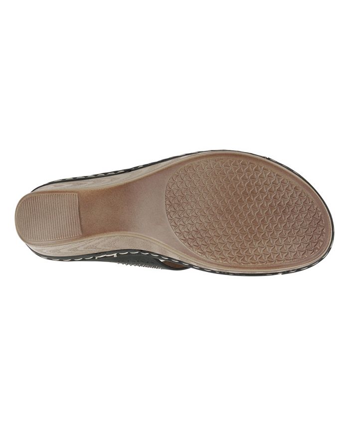 GC Shoes Women's Marbella Embellished Wedge Sandals - Macy's