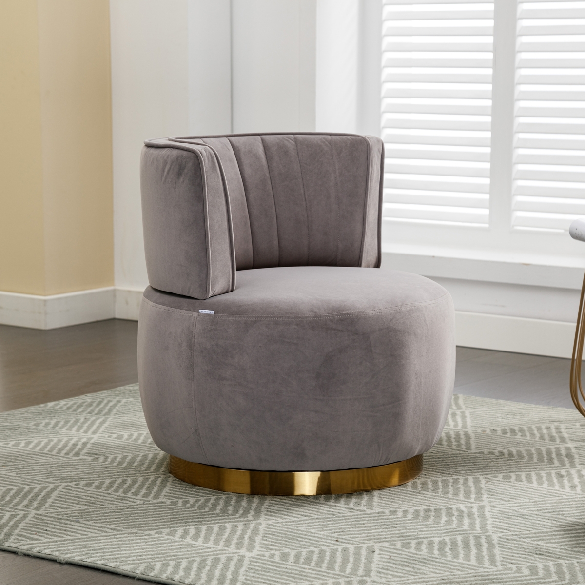 Click here for Streamdale Velvet Swivel Barrel Chairs for Living... prices