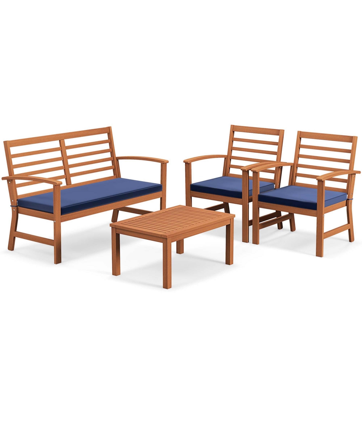 Click here for 4 Pcs Outdoor Furniture Set with Soft Seat Cushion... prices