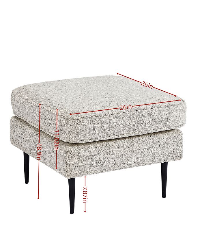 Simplie Fun High-Tech Fabric Chesterfield Sofa Large-White - Macy's