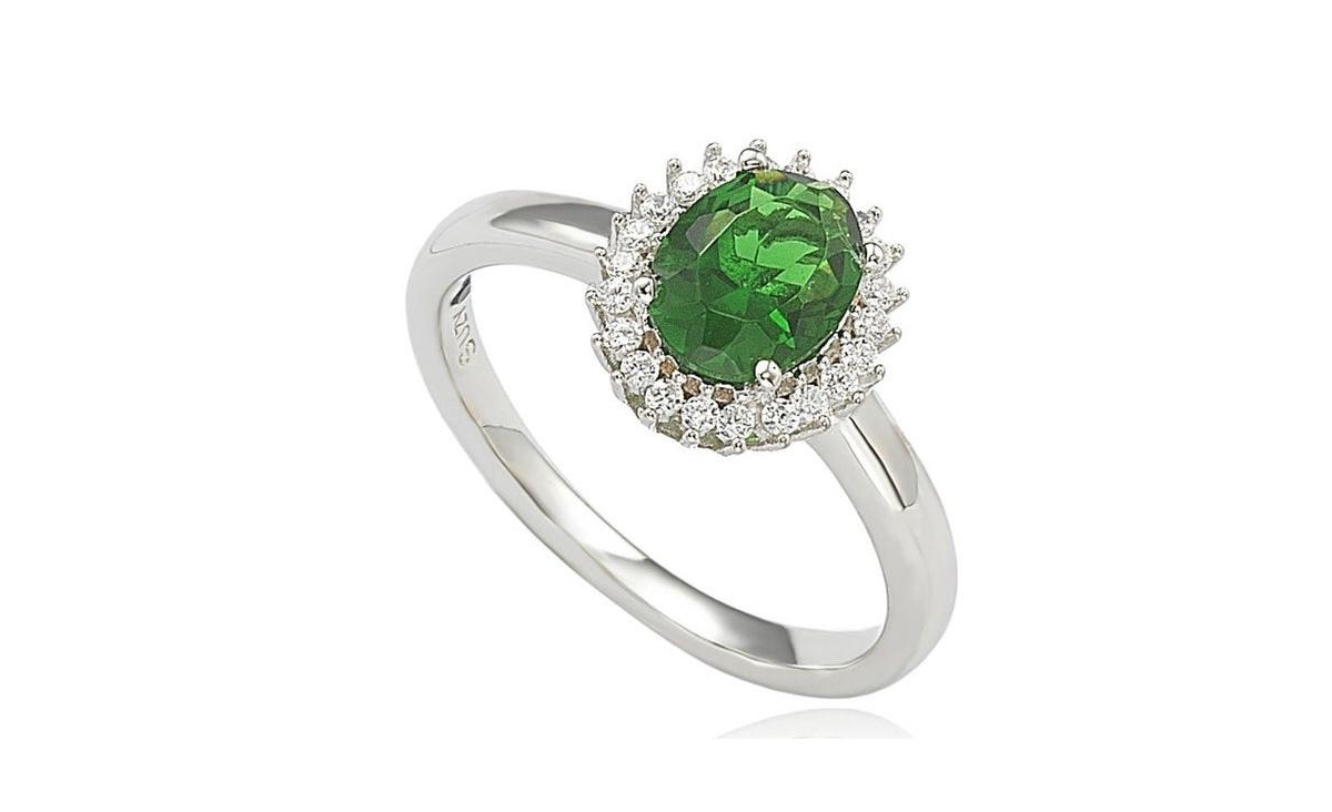 Click here for Suzy Levian Sterling Silver Cubic Zirconia Green O... prices