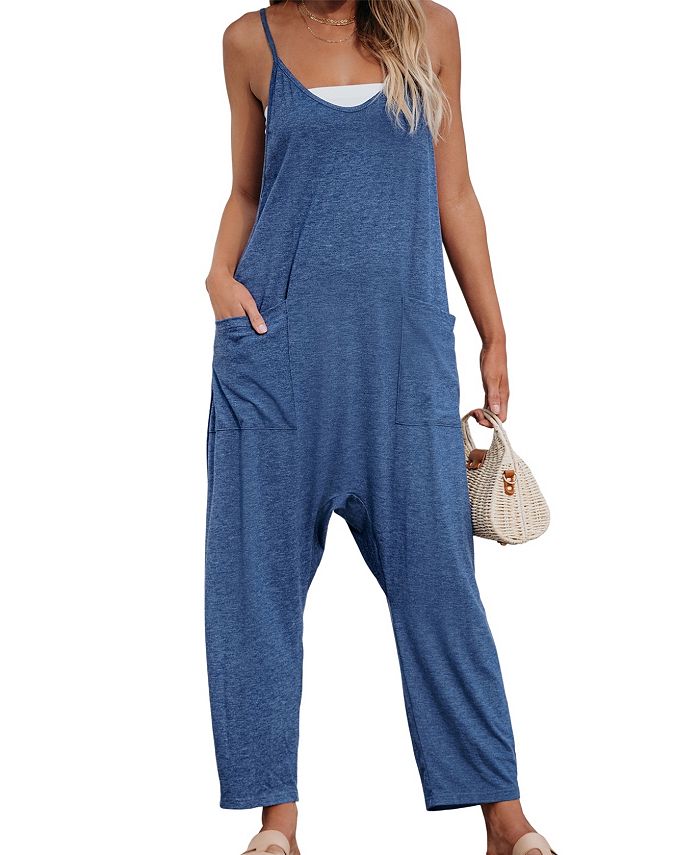 CUPSHE Women's Slouchy Strapless Knit Jumpsuit - Macy's