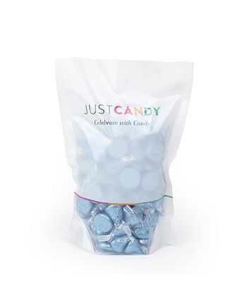 Just Candy Light Blue Hershey's Kisses Candy Milk Chocolates - Macy's