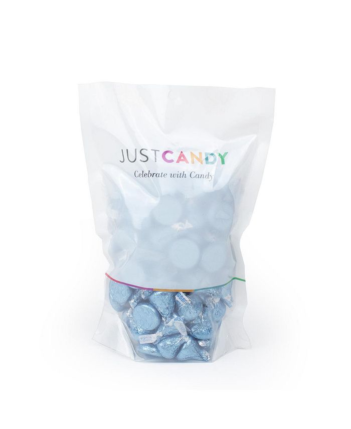 Just Candy Light Blue Hershey's Kisses Candy Milk Chocolates - Macy's