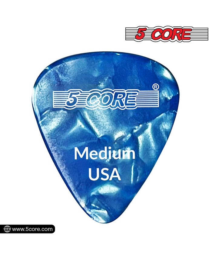 5 Core Guitar Picks 12 Piece 0.71mm Celluloid Medium Gauge Pick for ...
