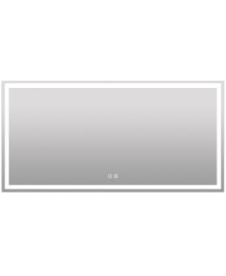 Homlux Rectangular Frosted LED Mirror - Macy's