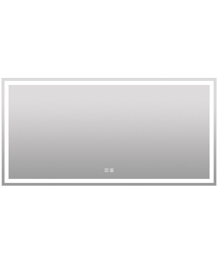 HOMLUX Rectangular Frosted LED Mirror - Macy's