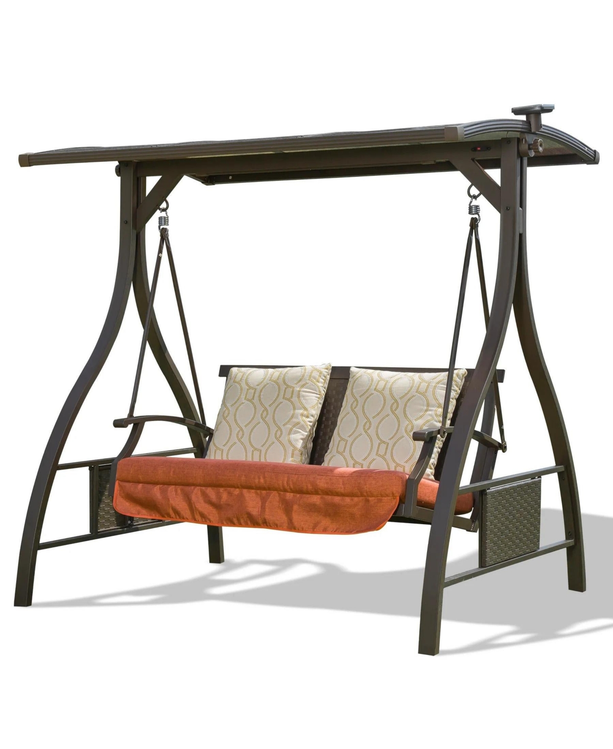Click here for Mondawe Patio Porch Swing Chair with Adjustable Ca... prices
