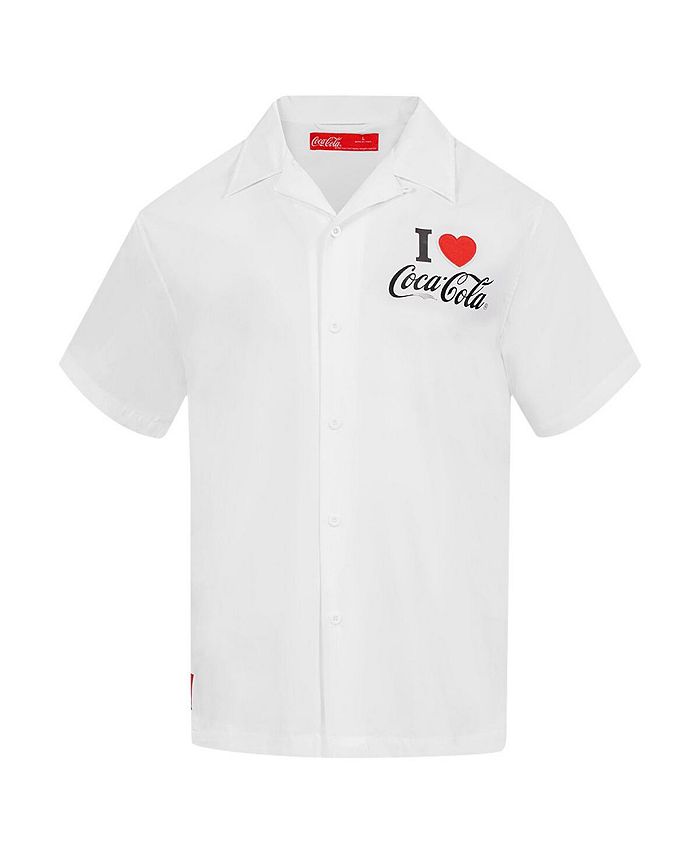 Freeze Max Men's Coca-Cola Ice Cold Coke Button-Up Shirt - Macy's