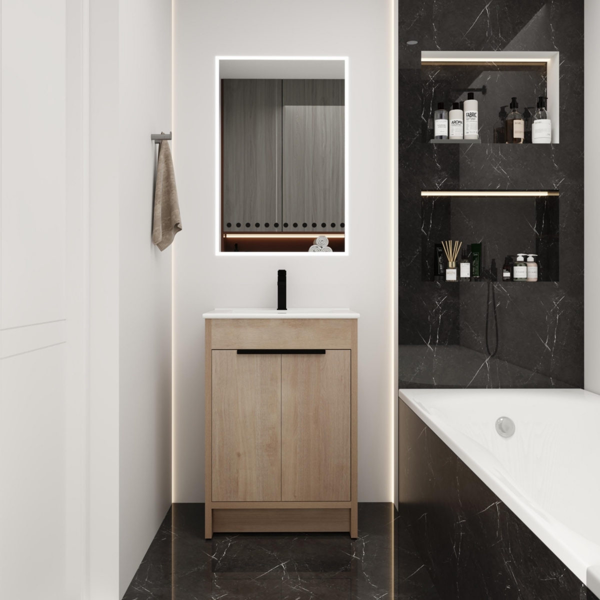 Click here for Streamdale Freestanding Vanity with White Sink & S... prices