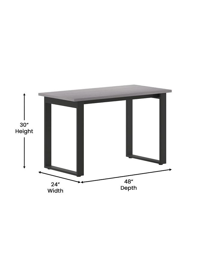 EMMA+OLIVER Remy 48X24 Dining Or Gaming Table With Double Sided ...
