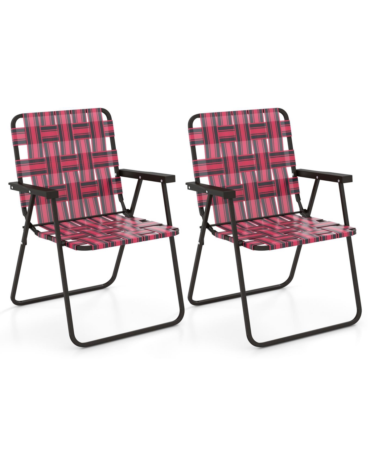 Click here for Slickblue 2 Pieces Folding Beach Chair Camping Law... prices