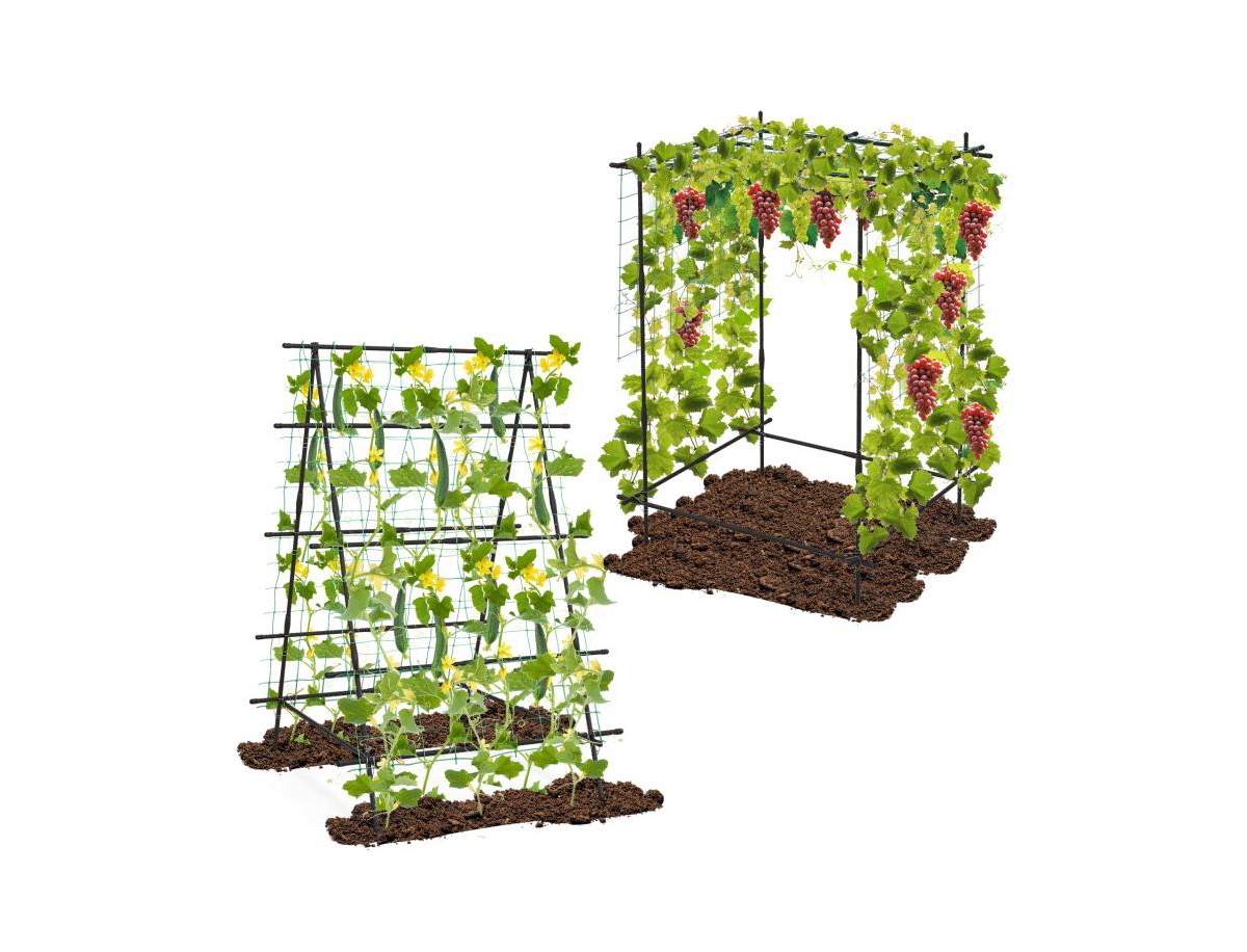 Click here for Slickblue A-Frame Garden Cucumber Trellis with Net... prices
