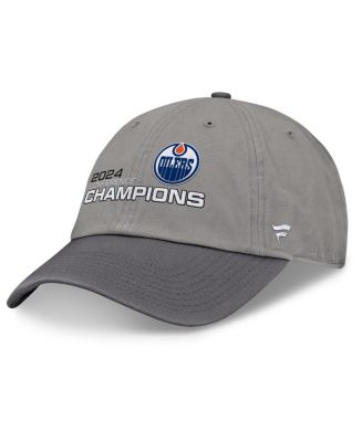 Fanatics Men's Gray/Charcoal Edmonton Oilers 2024 Western Conference ...