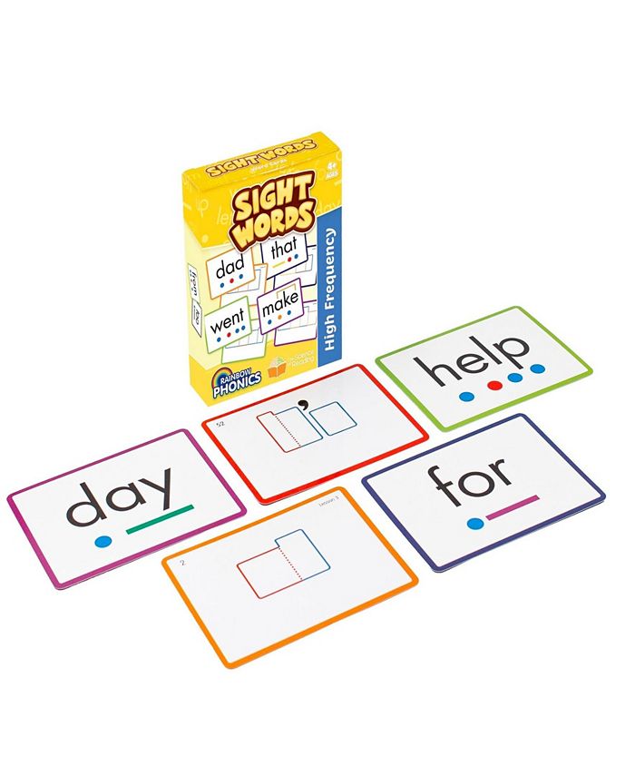 Junior Learning Rainbow Phonics Sight Words Word Cards - Macy's