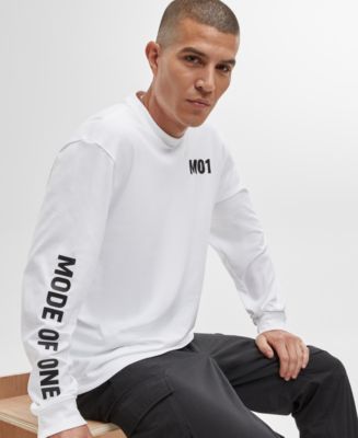 Mode of One Men's Long-Sleeve Relaxed-Fit MO1 Graphic T-Shirt, Created ...