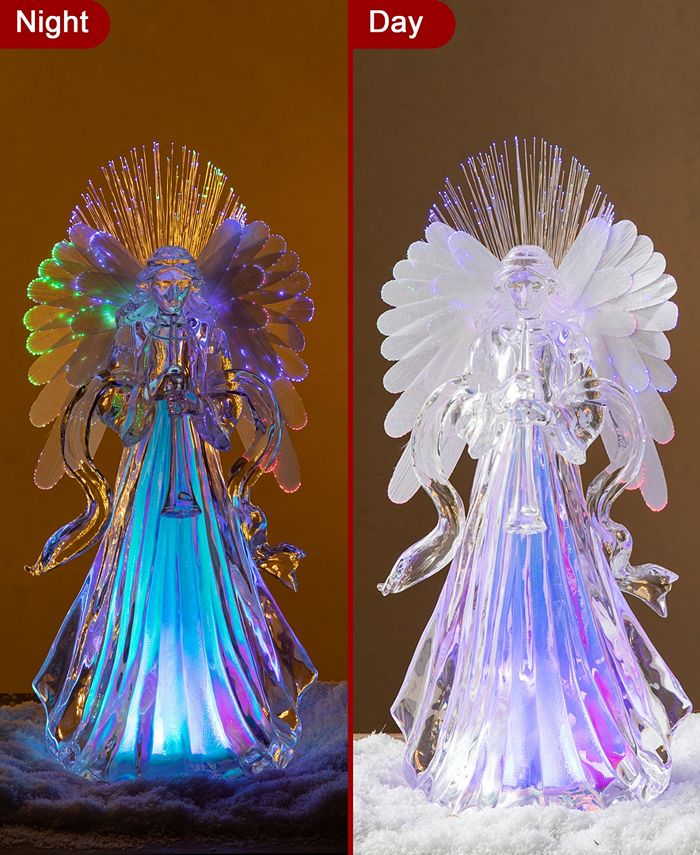 Glitzhome 12 H Acrylic Light Emitting Diode Color Changing Lighted ...