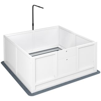 Streamdale Furniture 41" x 39.25" Dog Whelping Box with Pig Rail ...
