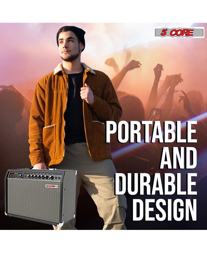 5 Core Guitar Amp 40W Amplifier For Electric Bass Acoustic Practice Amp ...