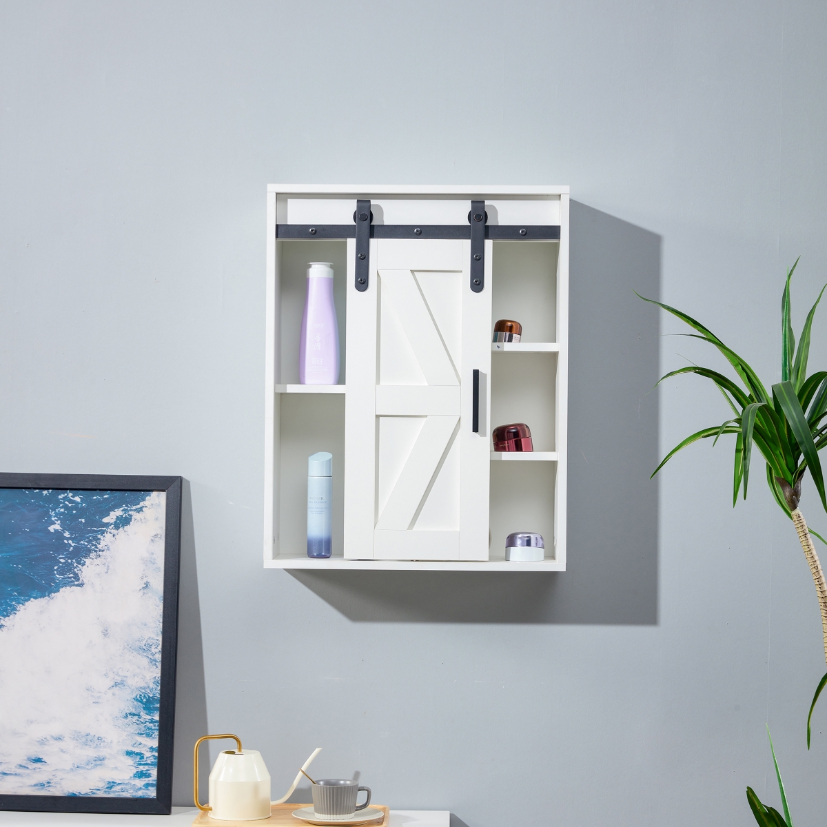 Click here for Streamdale Wooden Wall-Mounted Storage Cabinet - A... prices