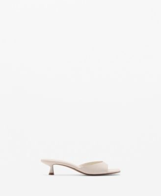 MANGO Women's Heel Non-Structured Sandals - Macy's
