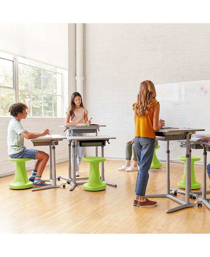 ECR4Kids Twist Wobble Stool, 18in Seat Height, Hunter Green - Macy's