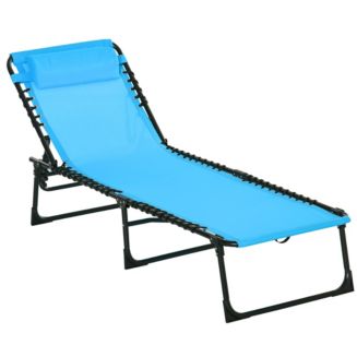 Simplie Fun Relaxing & Versatile Outdoor Chaise Lounge with Adjustable ...