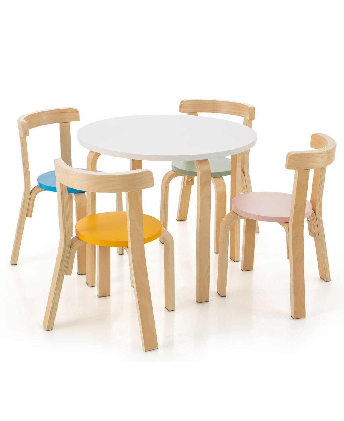 Click here for Slickblue 5-Piece Kids Wooden Curved Back Activity... prices