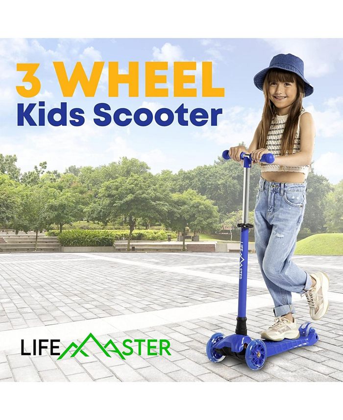 Lifemaster Kids Scooter – Children and Toddler 3 Wheel Kick Scooter ...