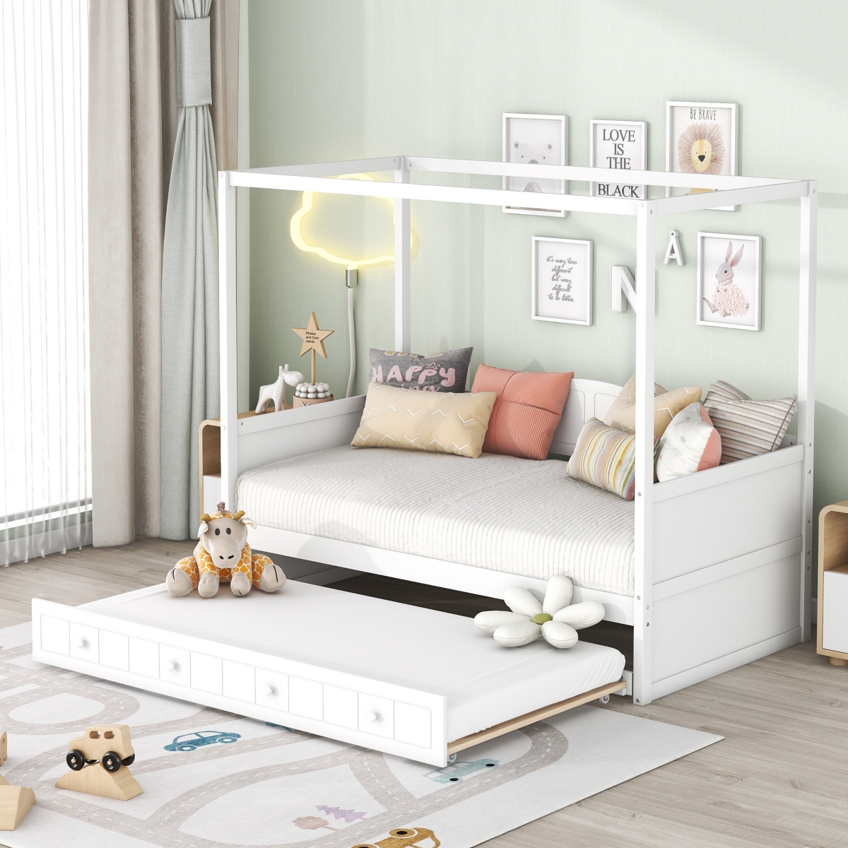 Click here for Streamdale Twin Size Canopy Day Bed With Twin Size... prices
