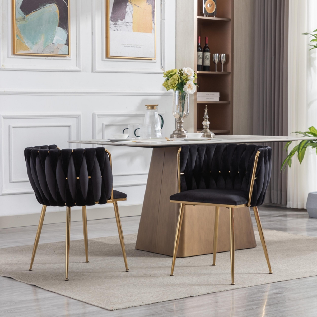Click here for Streamdale Dining Chair  Thickened Fabric Chairs W... prices