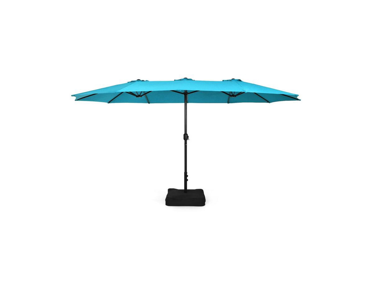 Click here for 15 Feet Double-Sided Twin Patio Umbrella with Cran... prices