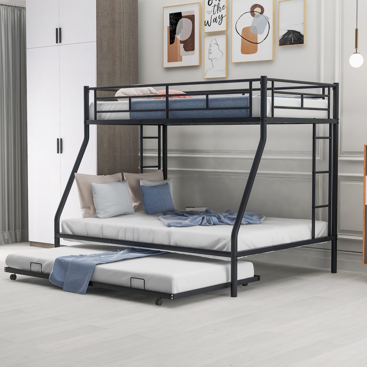 Click here for Streamdale Twin over Full Bunk Bed with Trundle an... prices