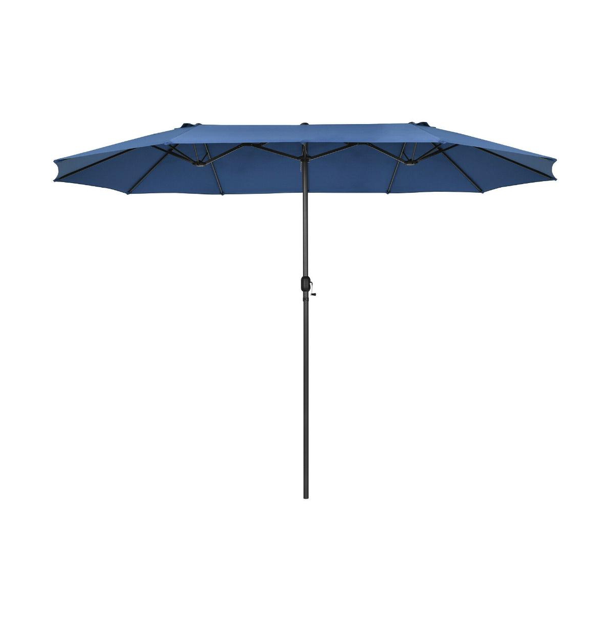 Click here for Patio Double-Sided Umbrella with Hand-Crank for Ea... prices