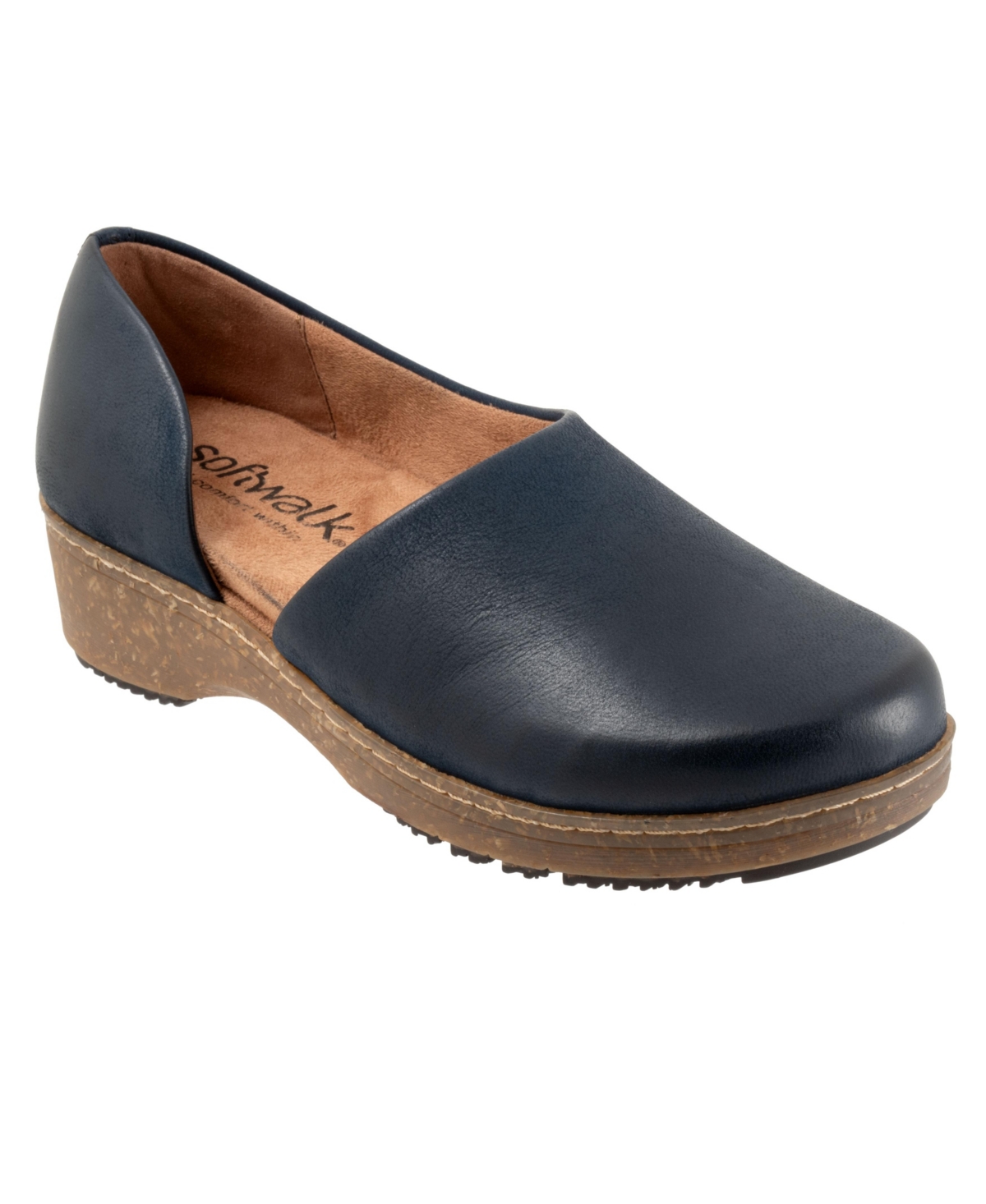 Click here for Softwalk Addie Clog - Navy nubuck prices