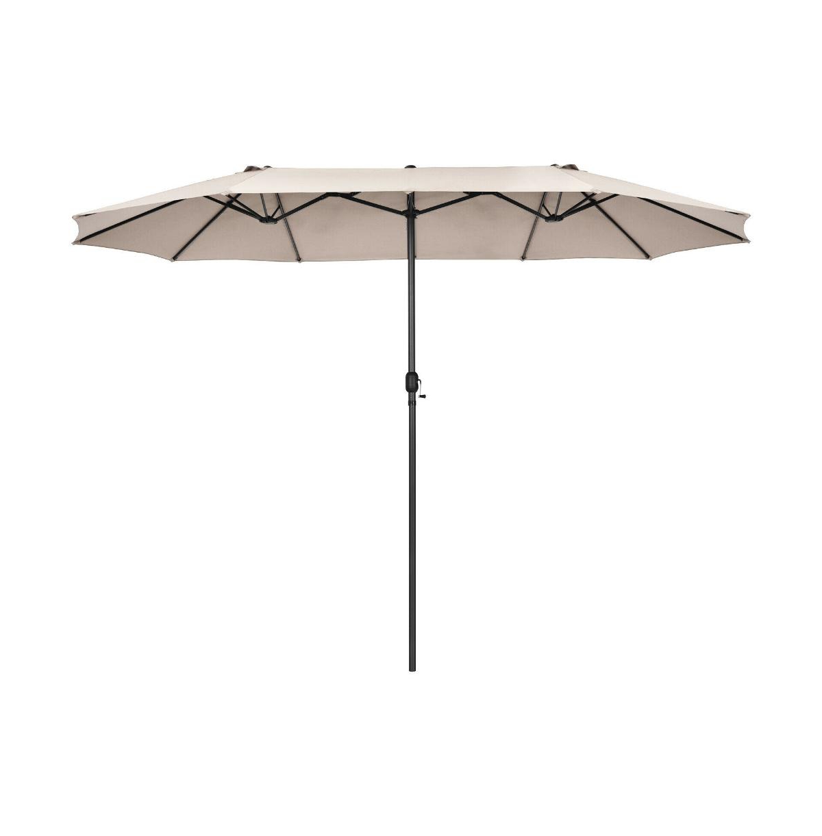 Click here for Patio Double-Sided Umbrella with Hand-Crank for Ea... prices