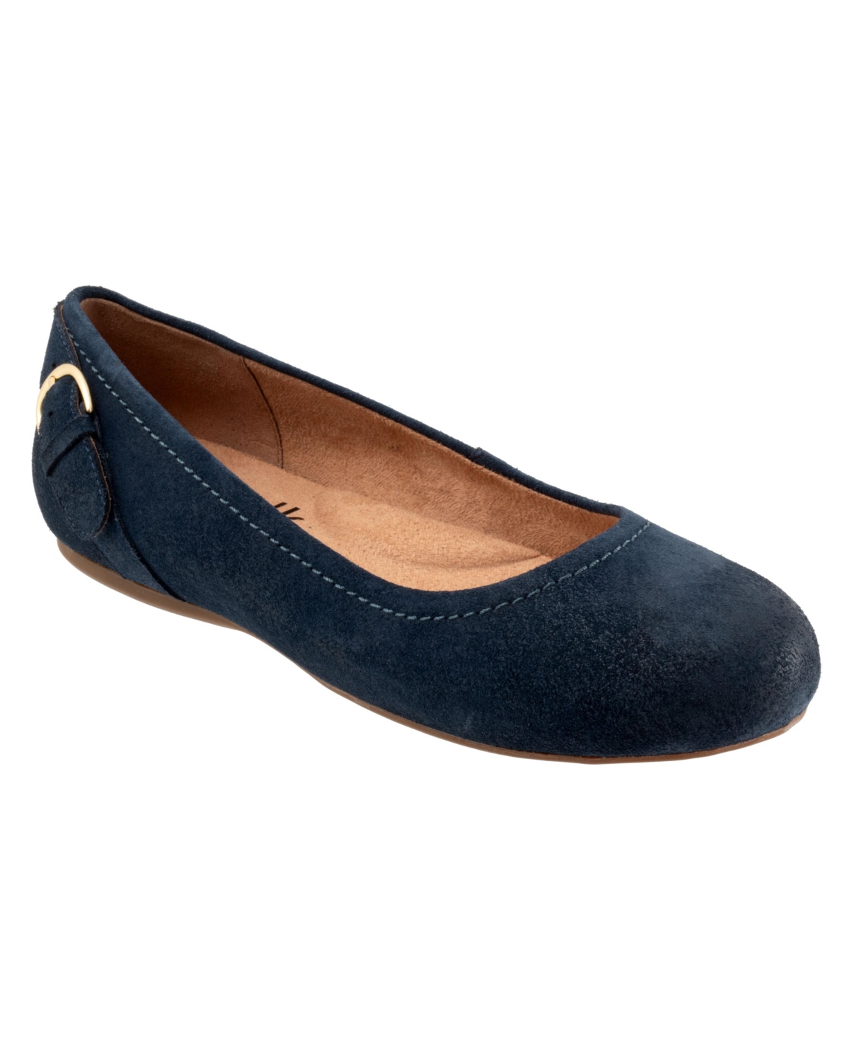 Click here for Softwalk Sydney Flat - Navy suede prices