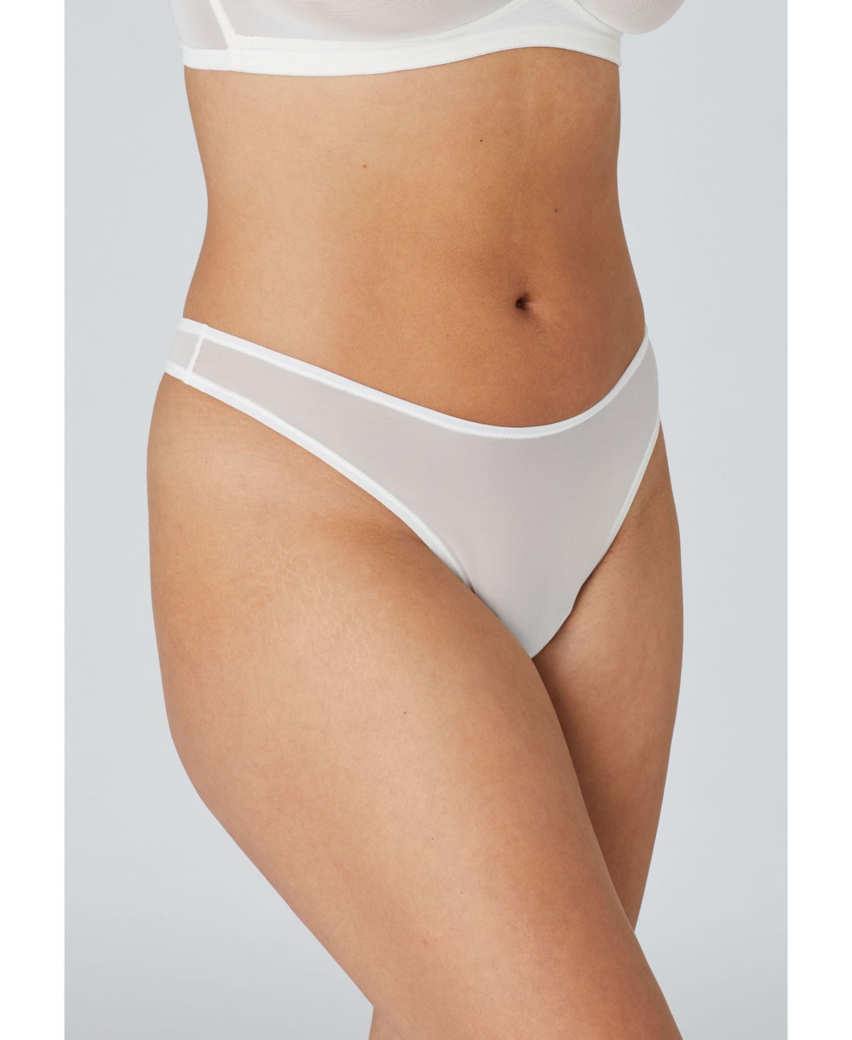 Click here for Cuup Plus Size The Thong - Mesh - Salt prices