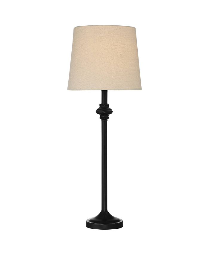 360 Lighting Carter Traditional 3 Piece Table Floor Lamp Set Black ...