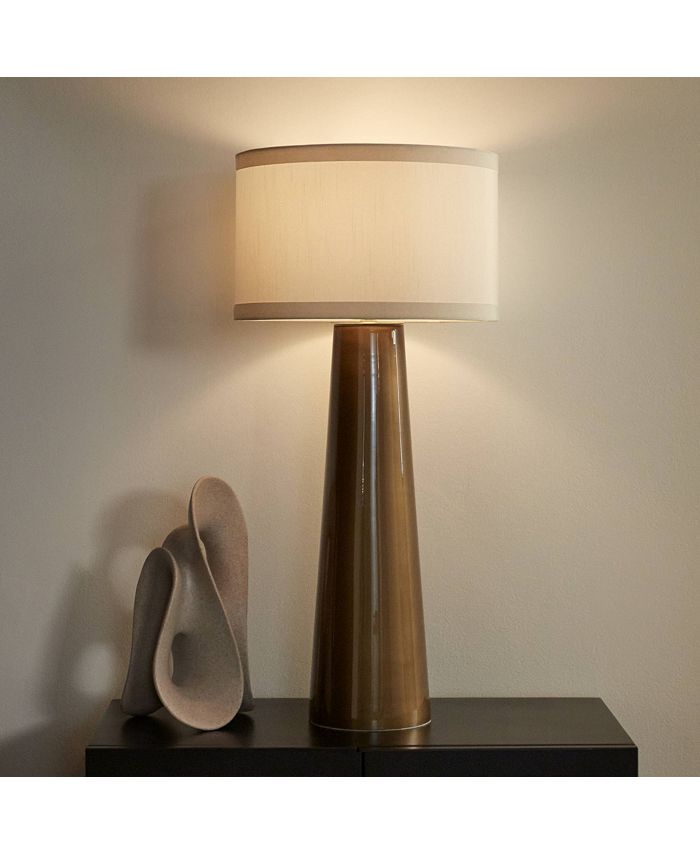 Possini Euro Design Karen Modern Table Lamp 36" Tall Dark Gold Tapered ...