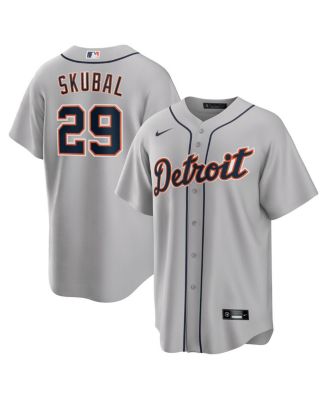 Nike Men's Tarik Skubal Gray Detroit Tigers Road Replica Jersey - Macy's