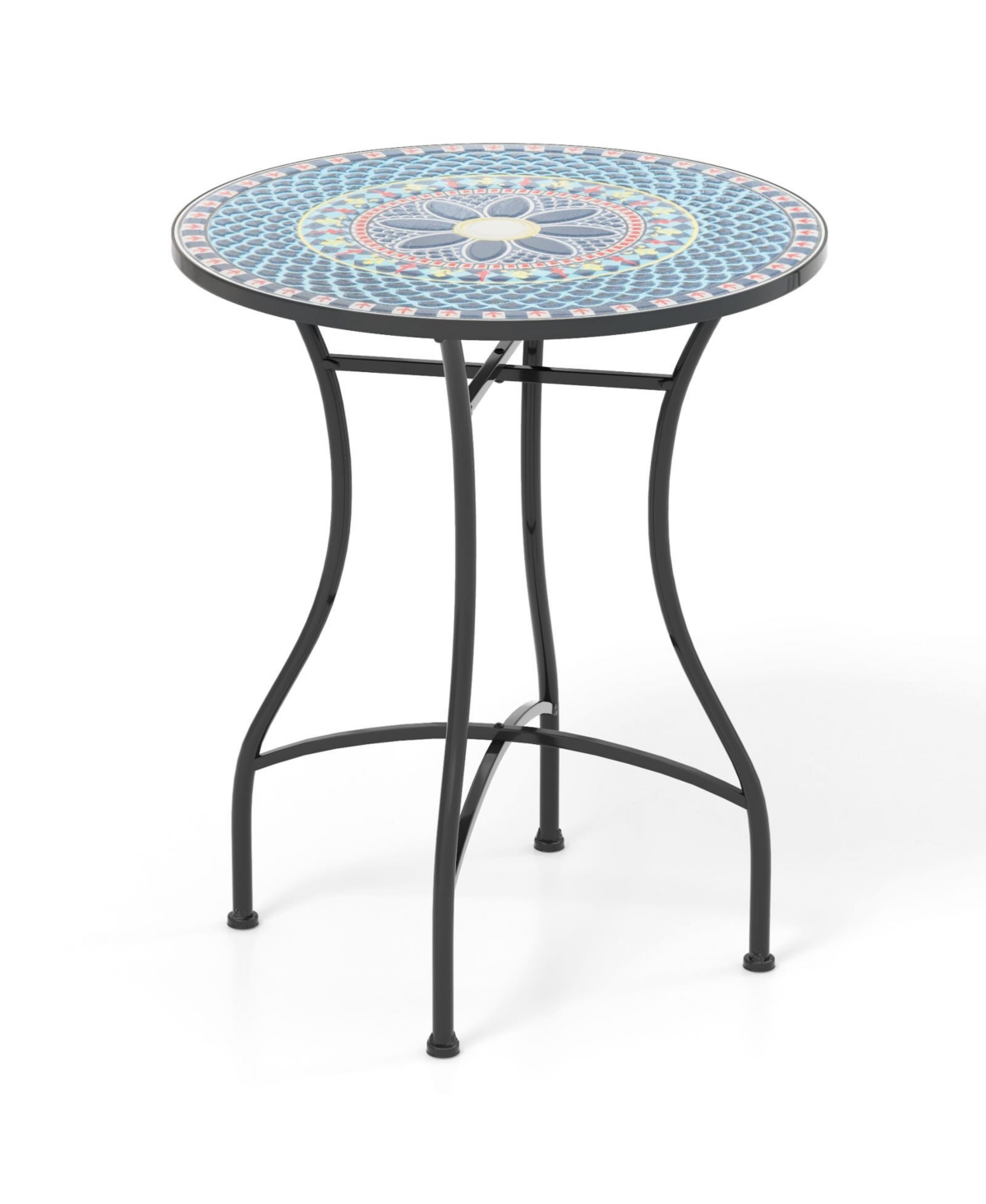 Click here for Slickblue 24 Inch Patio Bistro Table with Ceramic... prices